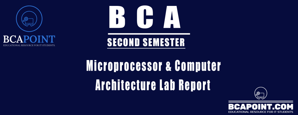 BCA Second Semester Mathematics Lab Report - BCA NOTES : BCAPOINT