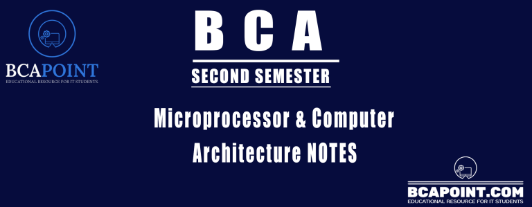 C Programming Notes BCA Second Semester 2023 - BCA NOTES : BCAPOINT