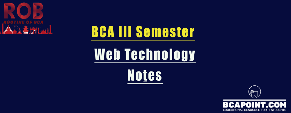 BCA THIRD SEMESTER NOTES - BCA NOTES : BCAPOINT