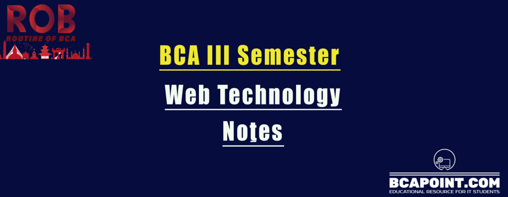 BCA THIRD SEMESTER NOTES - BCA NOTES : BCAPOINT