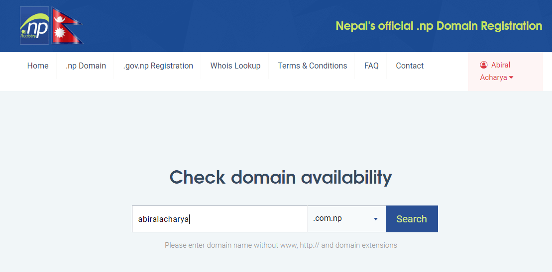 Get .com.np domain for Free: A Step-by-Step Guide - BCA NOTES : BCAPOINT